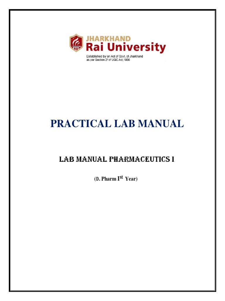 Practical Lab Manual | PDF | Chemical Substances | Chemical Compounds