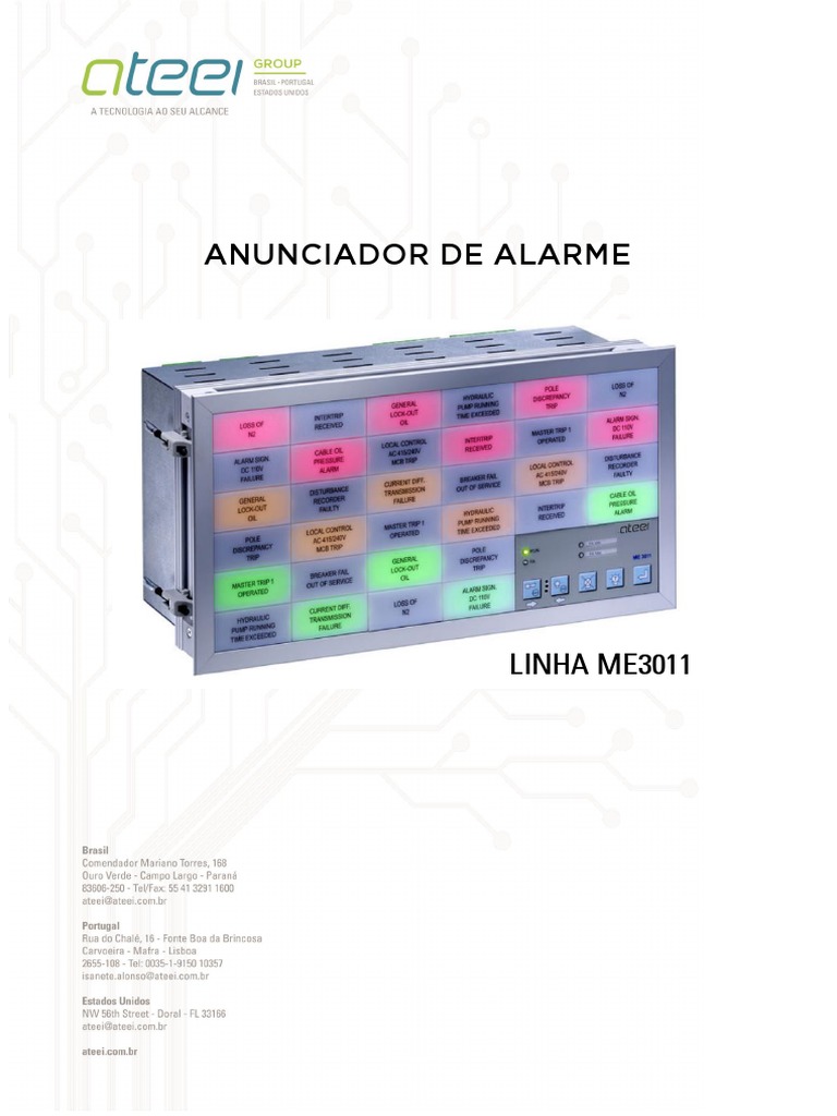 Manual ME3011b - PT - r08 at | PDF | Cor | Diodo emissor de luz