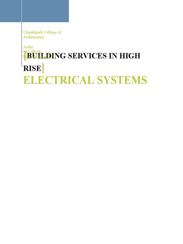 High-Rise Electrical Systems Guide | PDF | Electrical Substation ...