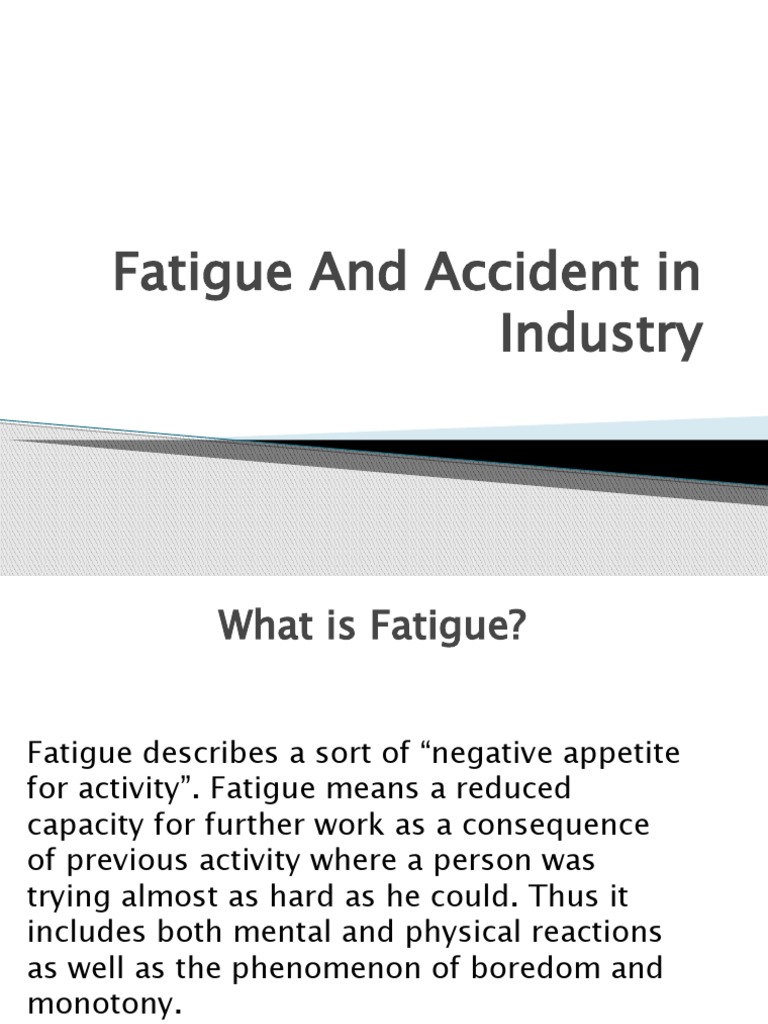 Reducing Workplace Fatigue and Accidents Through Effective Safety ...