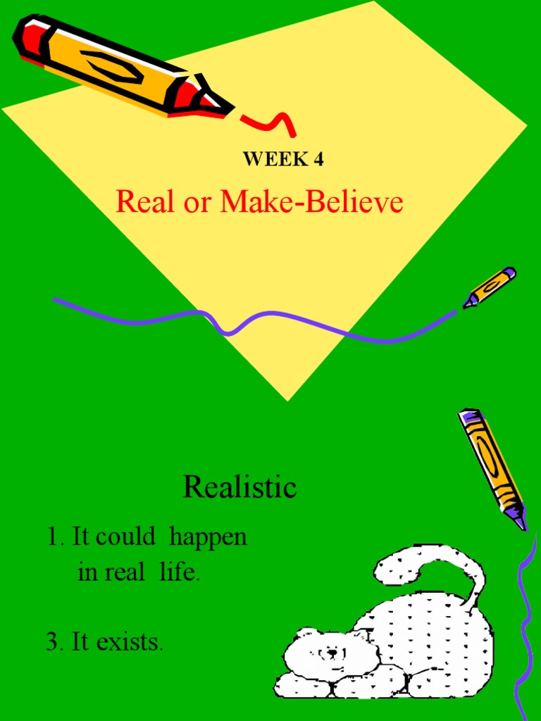 Real and Make Believe | PDF