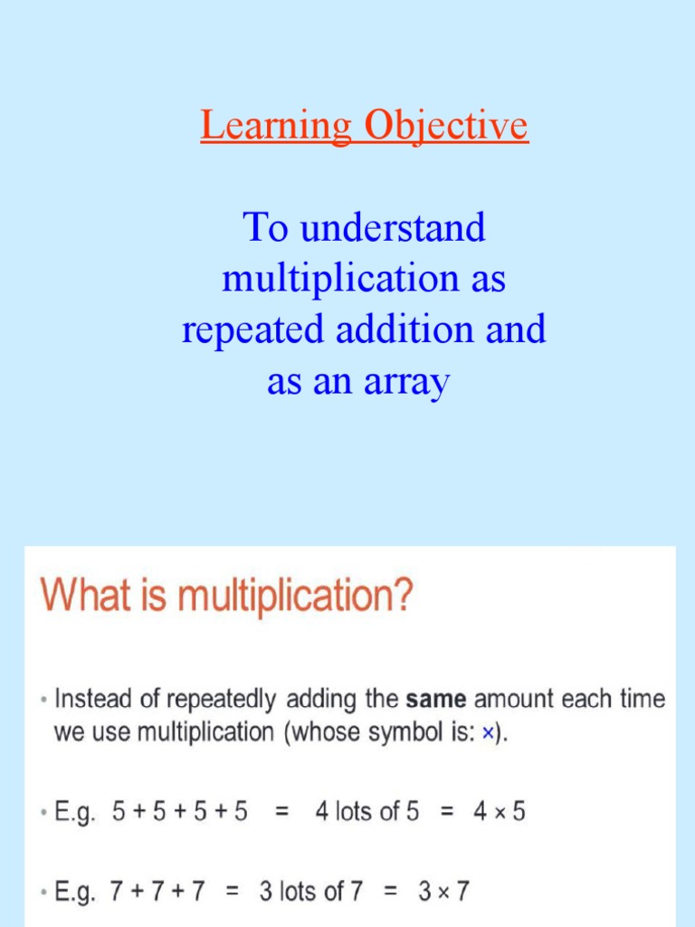 Understanding Multiplication Basics | PDF | Baked Goods | Baking