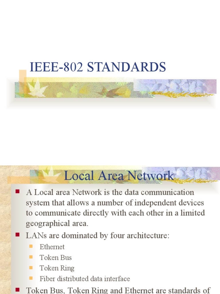 Ieee 802 | PDF | Electronics | Computer Science