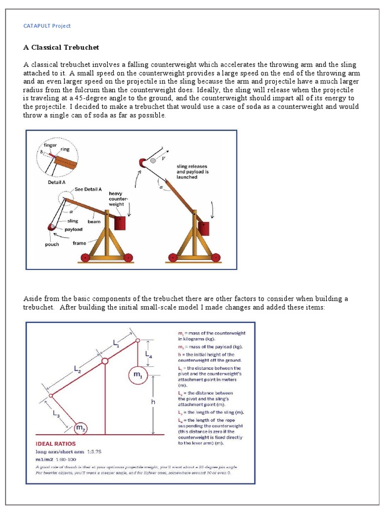 Catapult Concept | PDF | Projectiles | Classical Mechanics