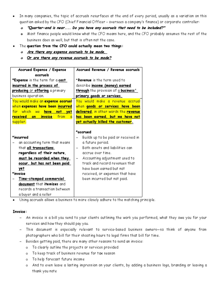 2 Types of Accruals | PDF | Accrual | Accounts Payable