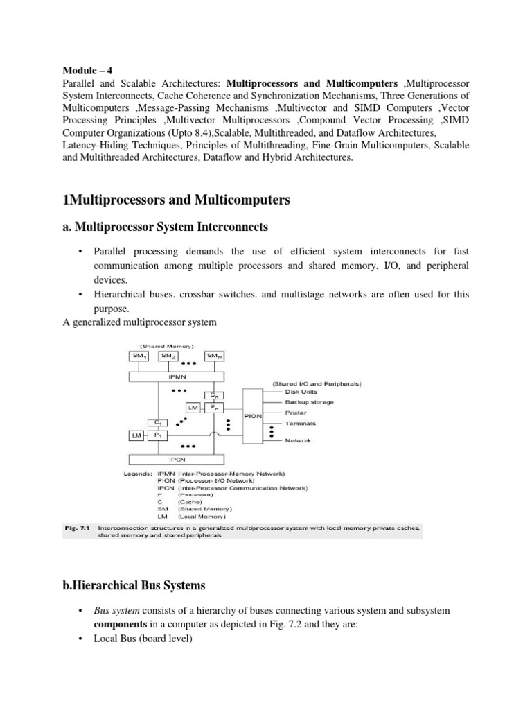 1multiprocessors and Multicomputers: A. Multiprocessor System ...