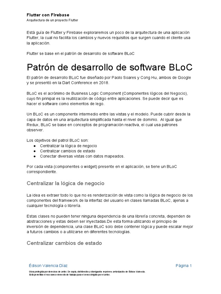 Flutter+Dart+Firebase - Guía 2 | PDF | Estructura de datos de matriz ...