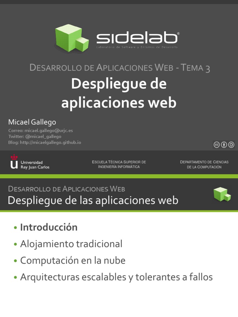 Despliegue De Una Aplicación Desarrollo Web Pdf Computación En La 8620