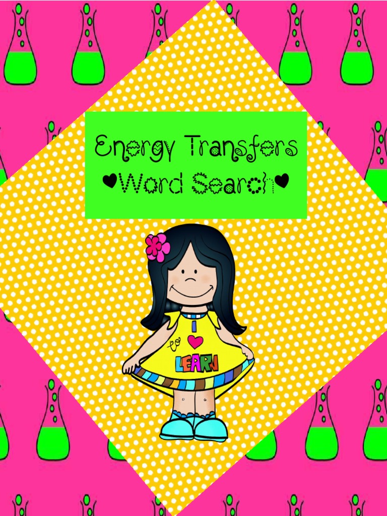 Energy Transfers Word Search | PDF | Word Search | Electricity