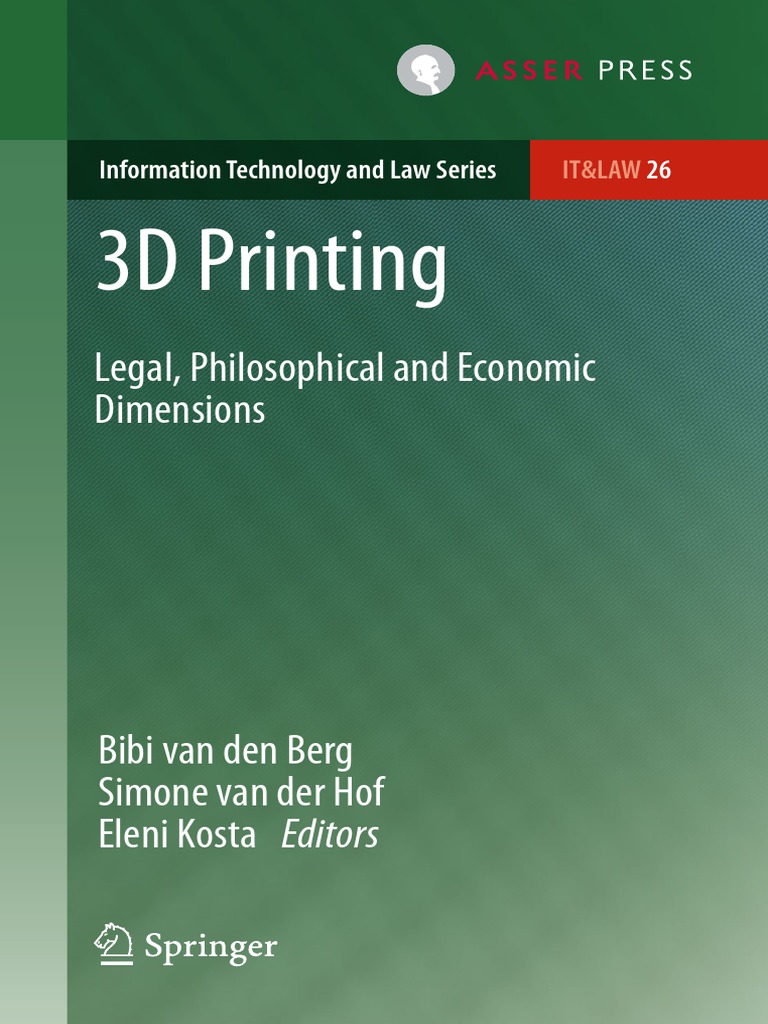 3d printing legal philosophical and economic dimensions | 3 D Printing ...