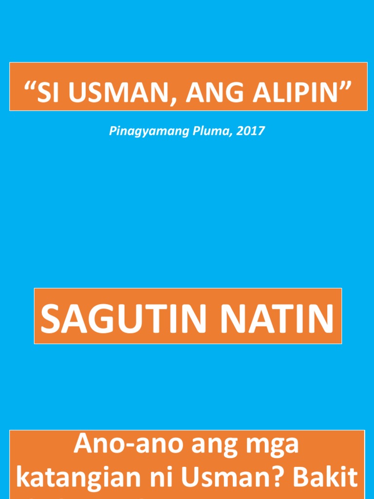 1 Si Usman, Ang Alipin | PDF
