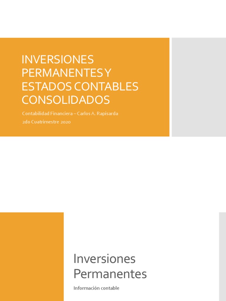 Teoría - VPP y Consolidado | PDF | Compartir (Finanzas) | Contabilidad
