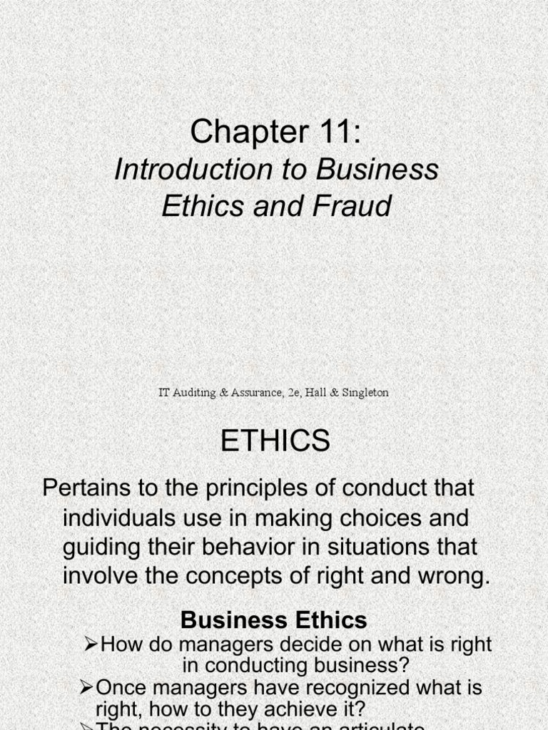 Ch11 - 12 Etika Bisnis, Skema Fraud Dan Pendeteksinya | PDF | Fraud | Business Ethics