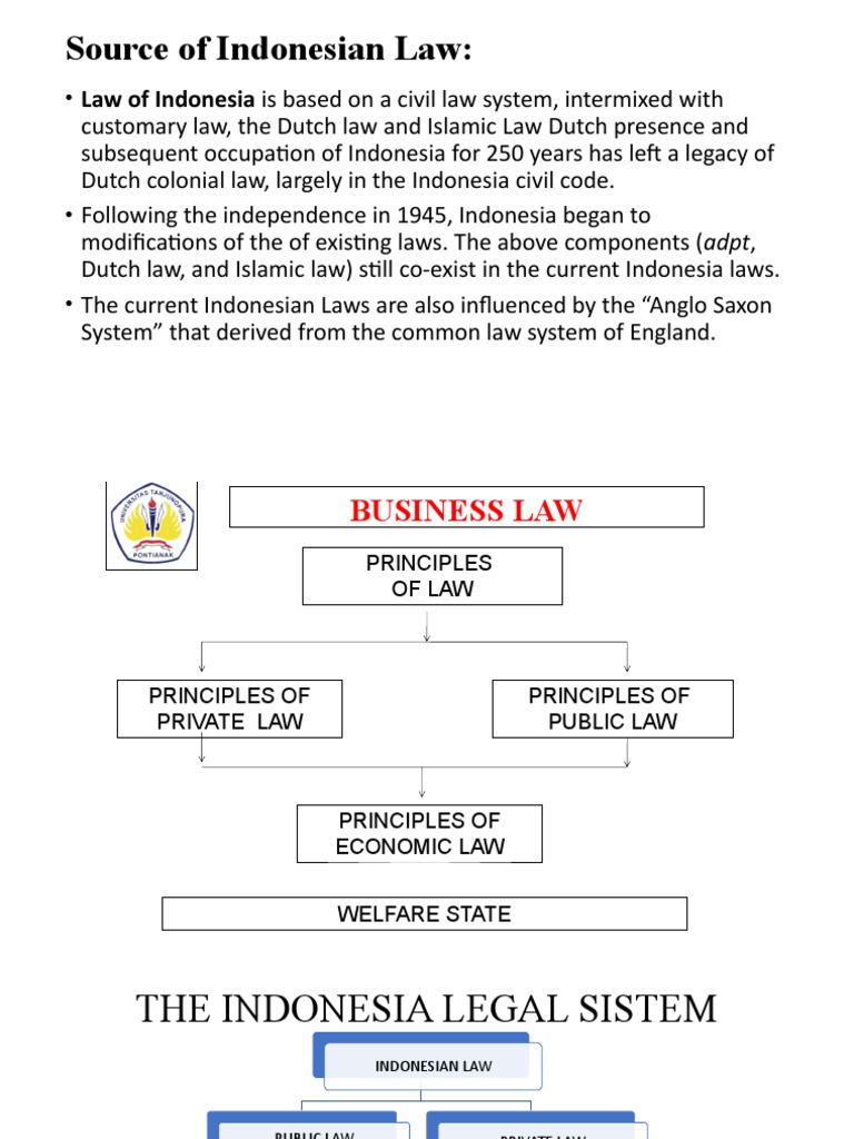 Indonesian Legal System Overview | PDF | Civil Law (Legal System ...