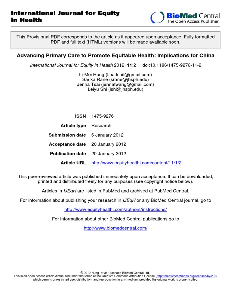 Primary Care | PDF | Primary Care | Health Care