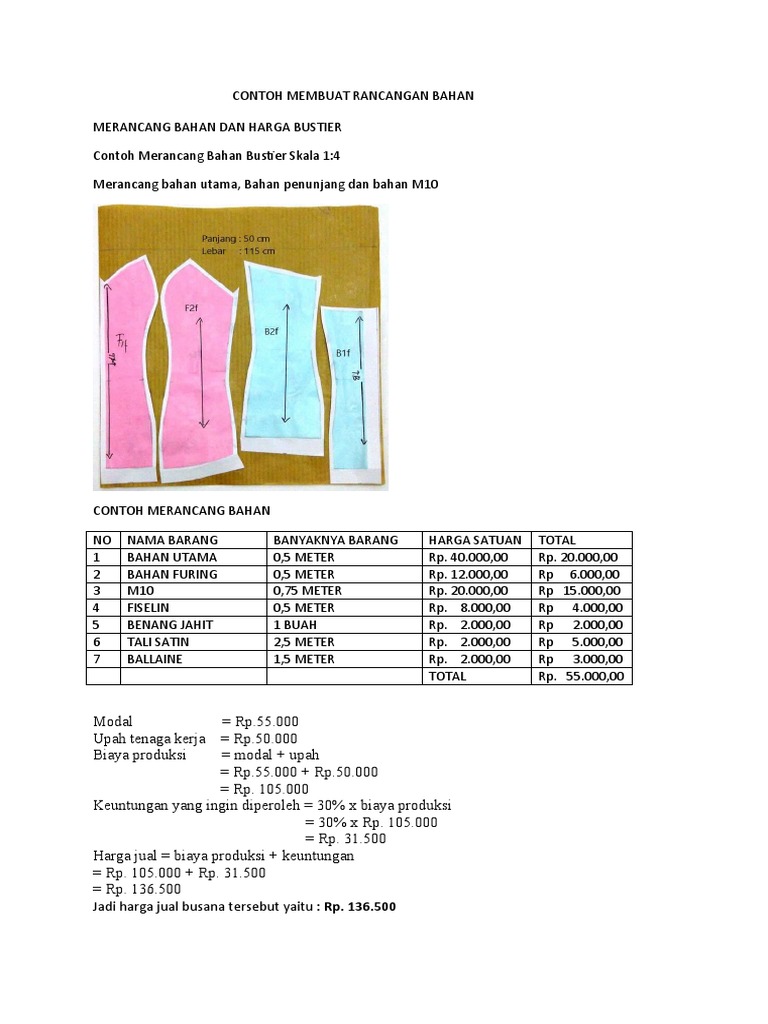 Contoh Membuat Rancangan Bahan | PDF
