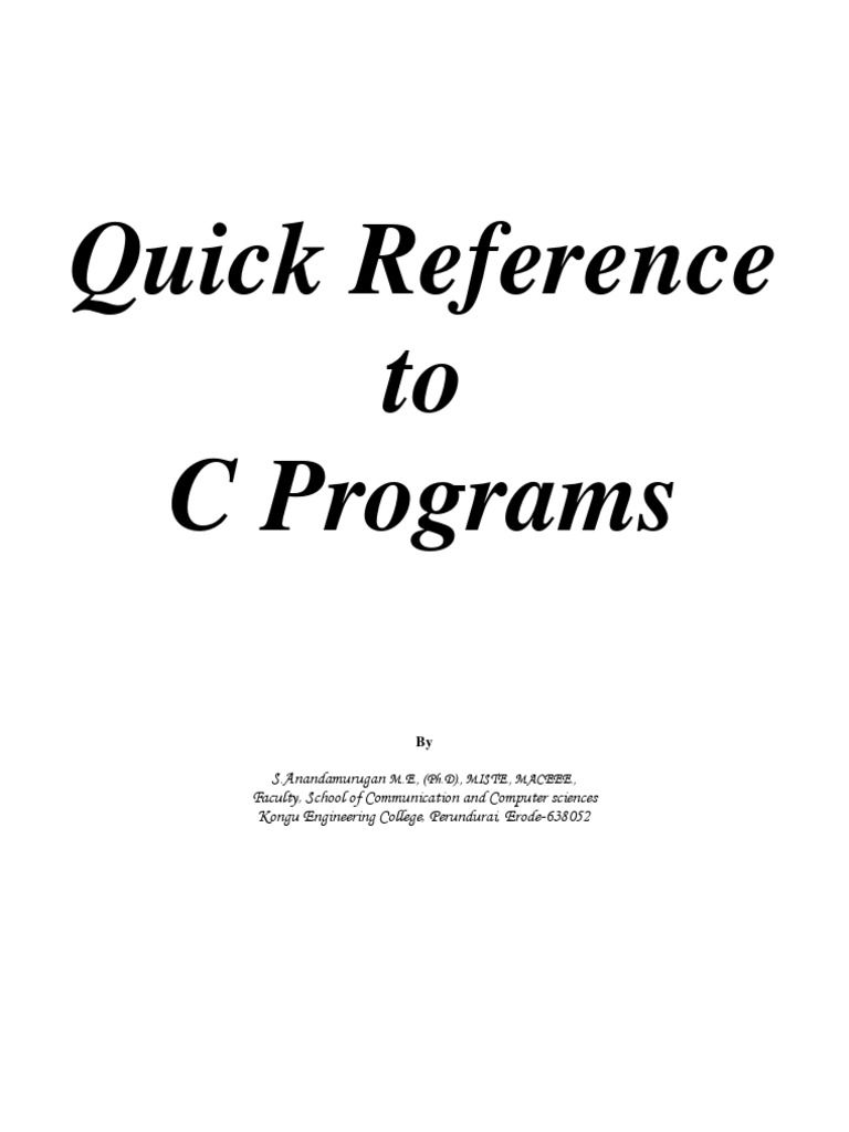 C Programs Pdf Parameter Computer Programming Control Flow