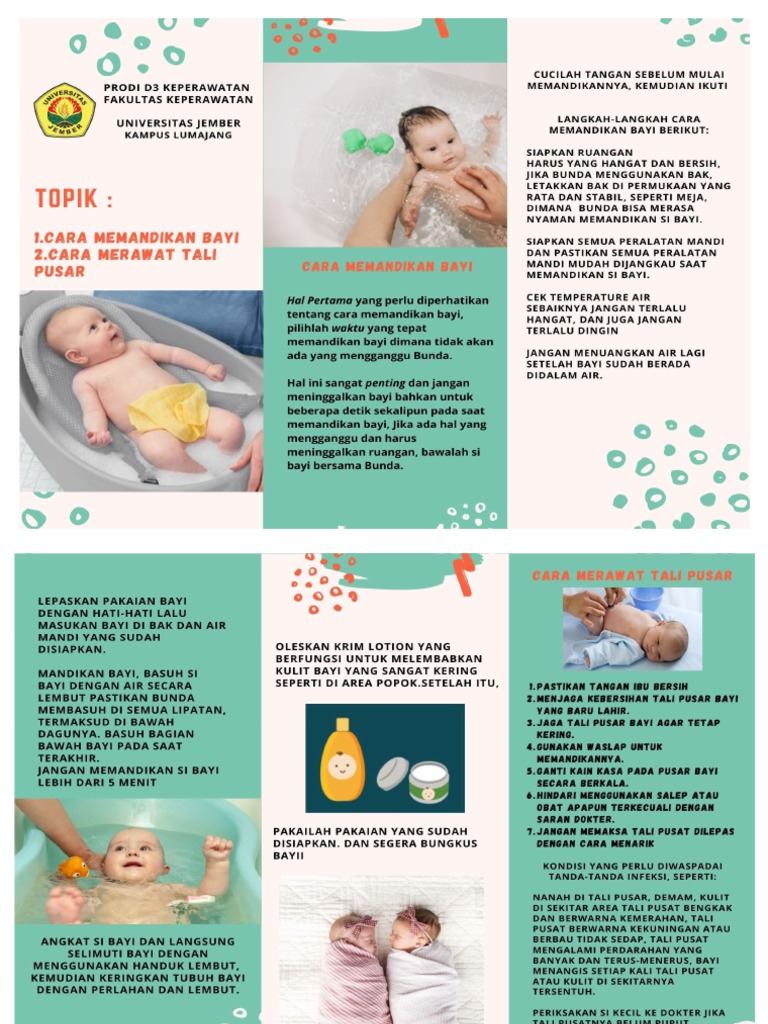 Leaflet Perawatan Bayi | PDF