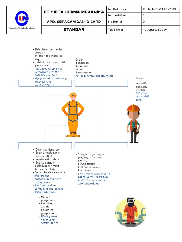 Standar APD Seragam Dan Id Card | PDF