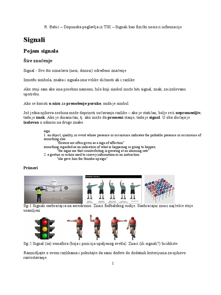 Signali | PDF