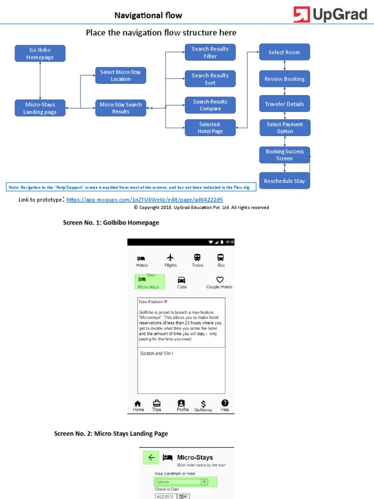 Microstay Wireframe Slides | PDF | World Wide Web | Internet & Web