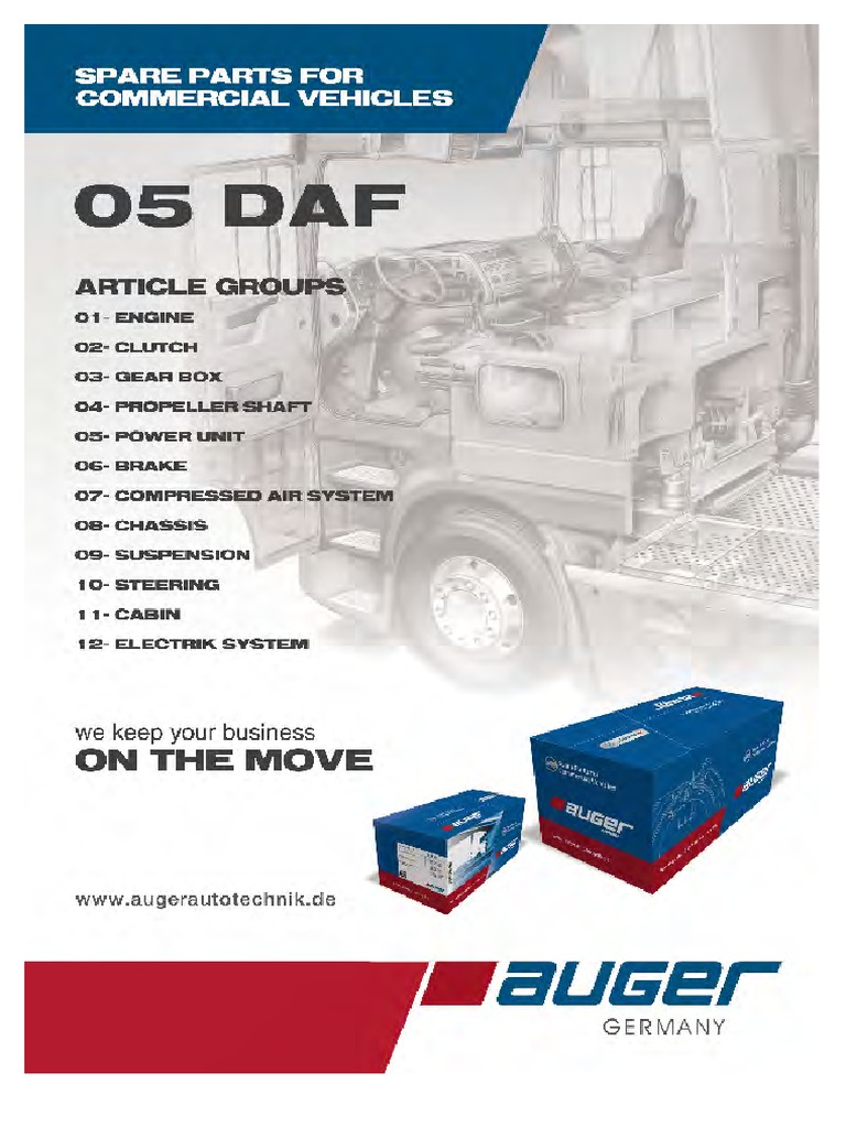 DAF Engine Parts for F95 and CF Models | PDF | Internal Combustion ...