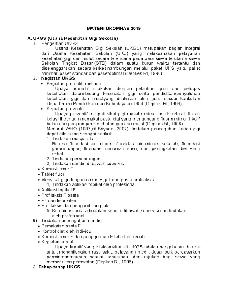 Pengertian UKGS | PDF