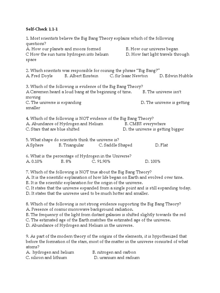 Understanding the Big Bang Theory | PDF | Chemical Polarity | Chemical Bond