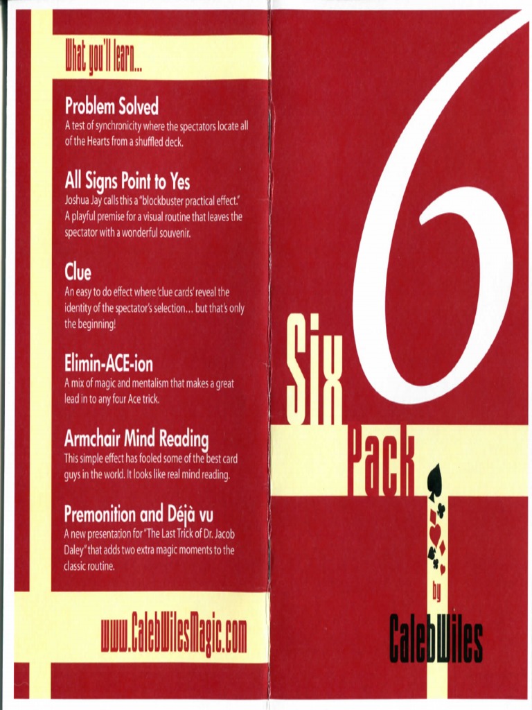 Caleb Wiles - Six Pack | PDF