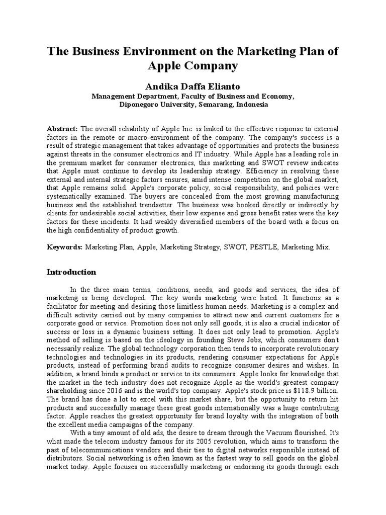 Apple Marketing Strategy Analysis | PDF | Apple Inc. | Pricing