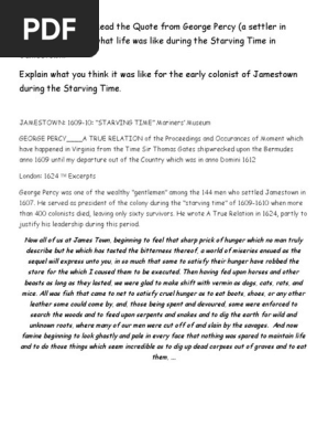 George Percy Jamestown Quotes