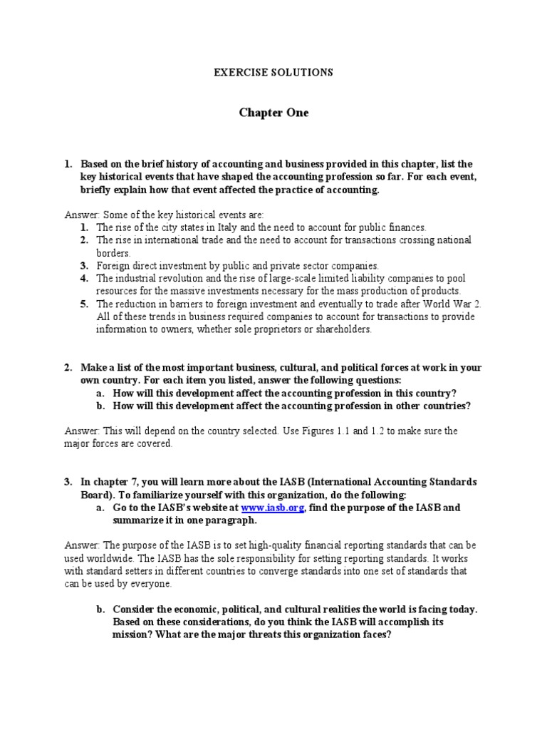 Exercise Solutions | PDF | Goodwill (Accounting) | Equity (Finance)