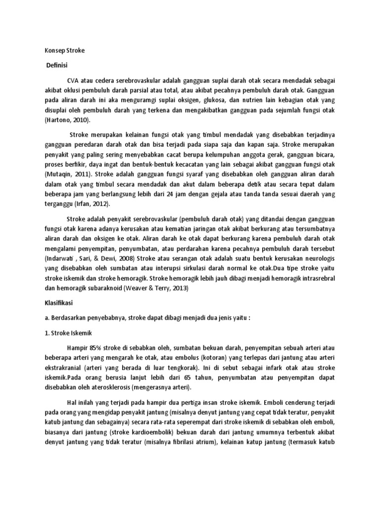 Konsep Stroke | PDF