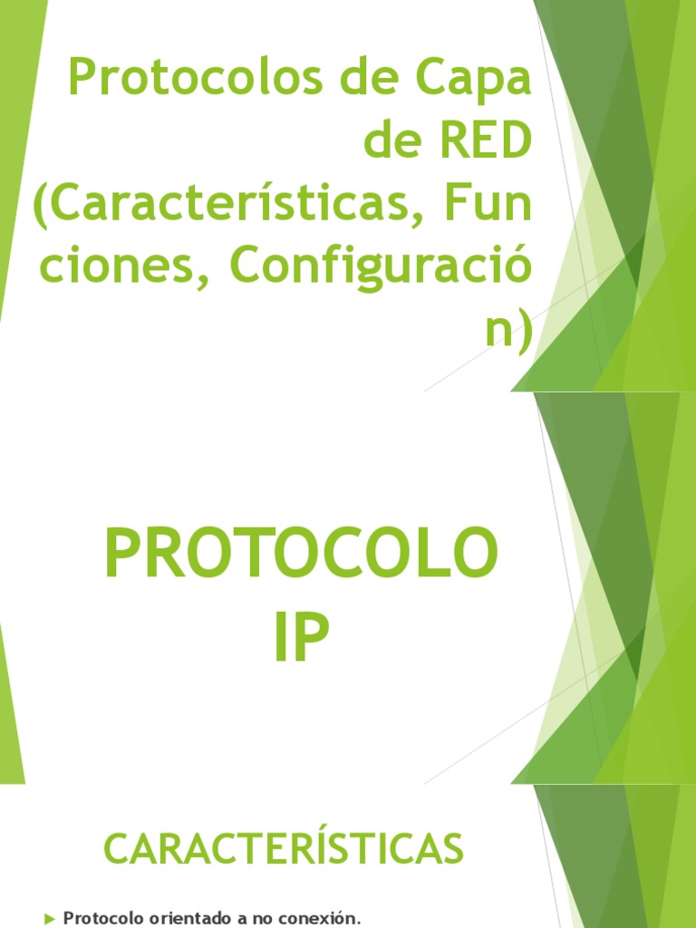 6 Protócolos de Capa de Red Caractersticas | PDF | Protocolos de internet | Estándares de ...