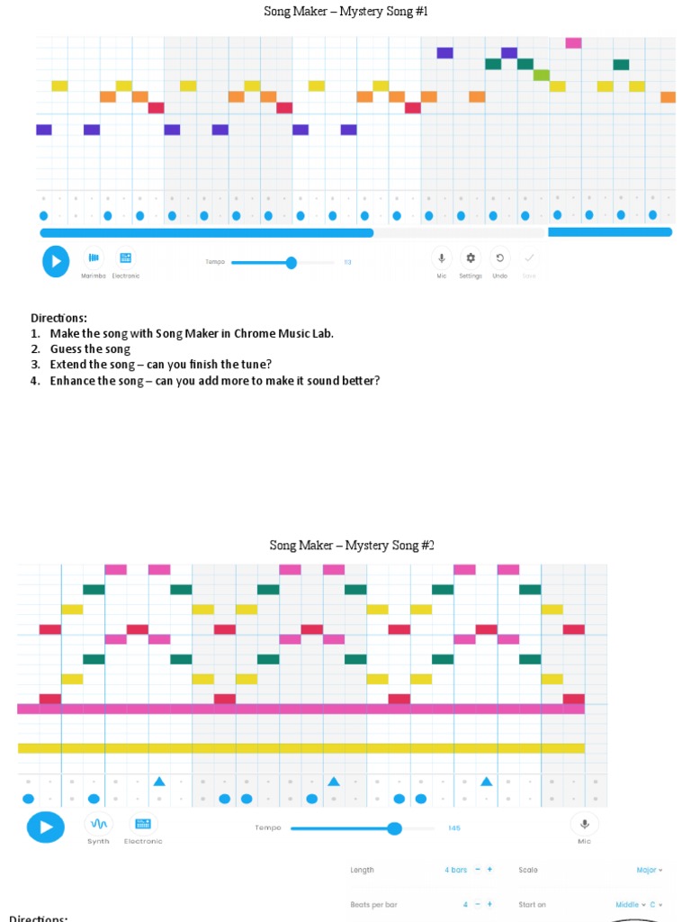 Chrome Music Lab Song Maker Guide | PDF
