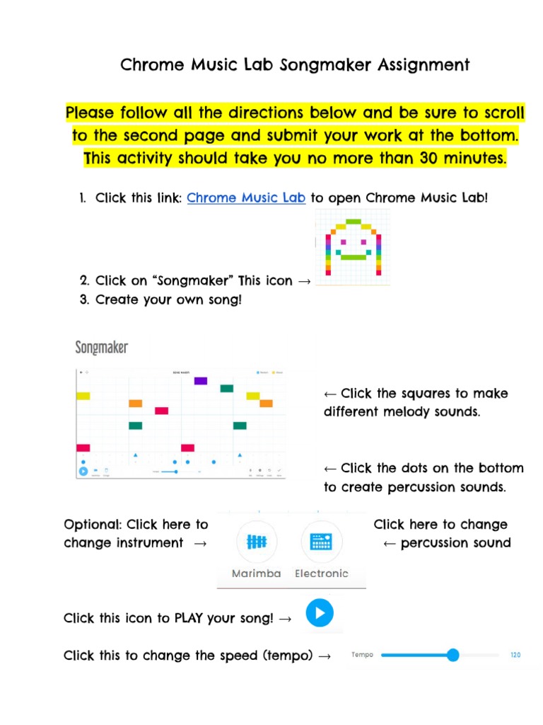 Chrome Music Lab Songmaker Assignment | PDF | Art