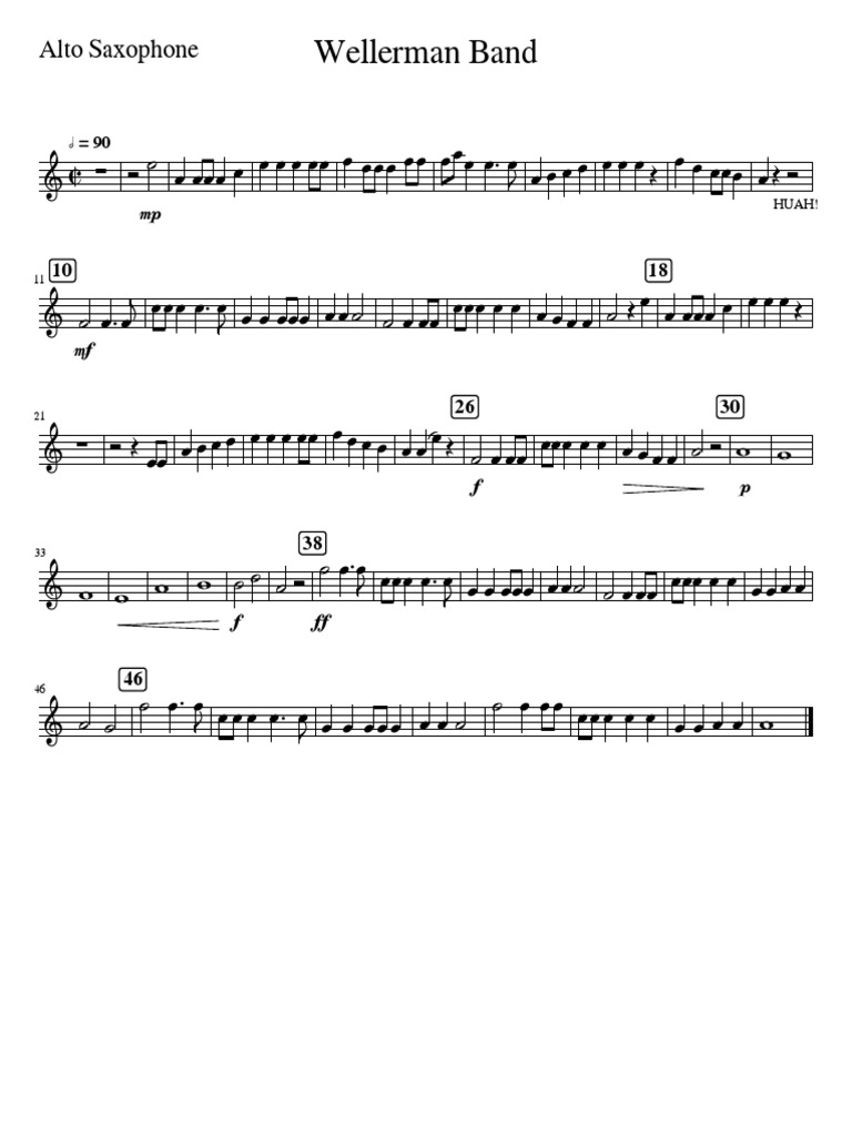 Wellerman - Band Musescore 3 File-Alto - Saxophone | PDF
