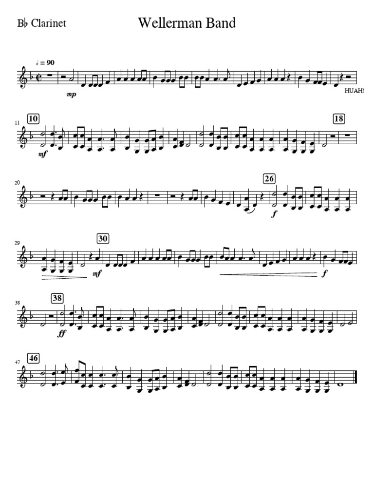 Wellerman - Band Musescore 3 File-Bb - Clarinet | PDF