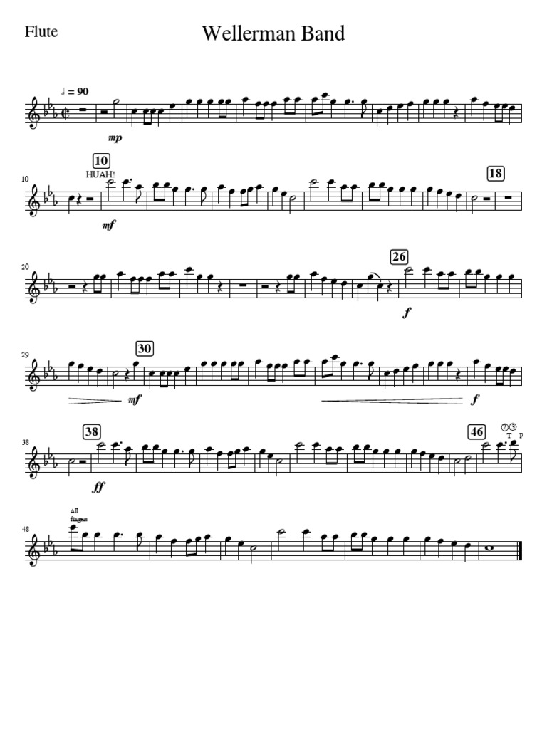 Wellerman - Band Musescore 3 File-Flute | PDF