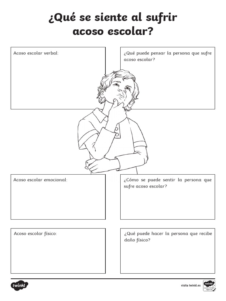 Ficha de Actividad Qué Se Siente Cuando Te Hacen Bullying | PDF