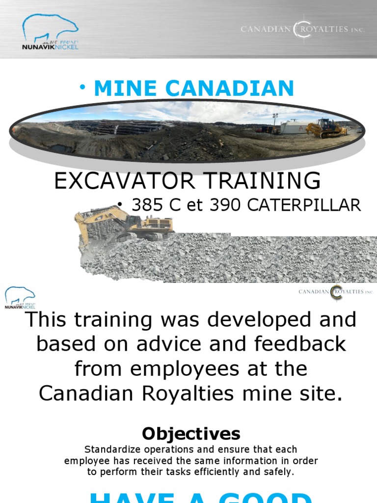 Mine Canadian Royalties: Excavator Training | Download Free PDF ...