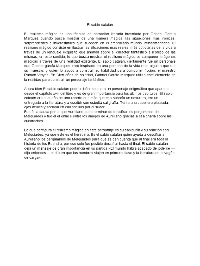 El Sabio Catalán | PDF