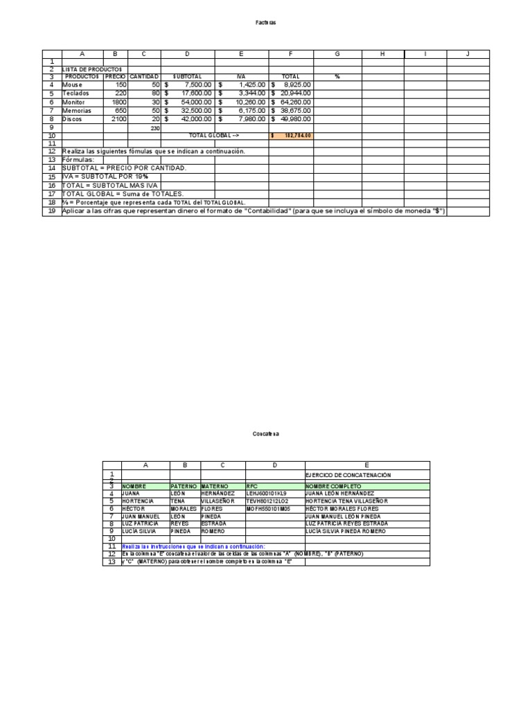 Clase 04 - Ejercicios 01 | PDF | Business | Informática y tecnología de la información