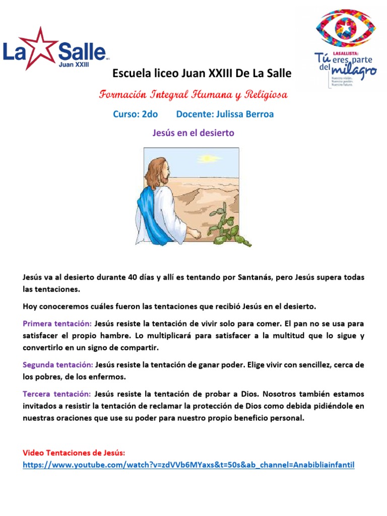 Jesús en El Desierto 2do | PDF | Religión y espiritualidad