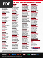 2026 AFL Fixture Timetable PDF | PDF