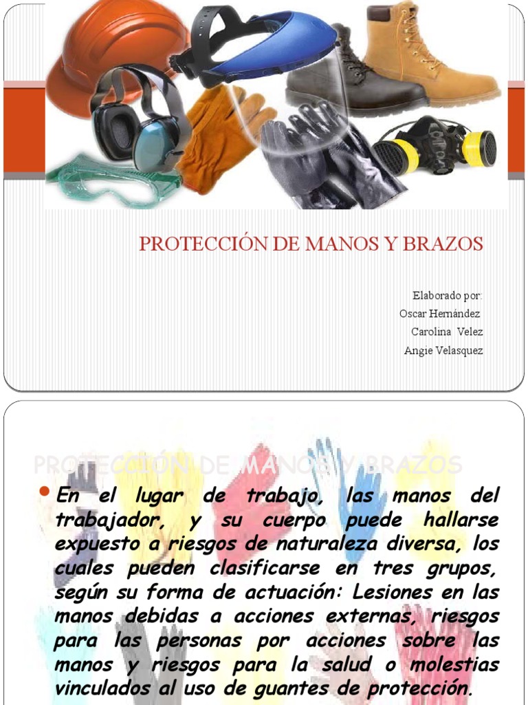 Epp Manos y Brazos | PDF | Guante | Materiales
