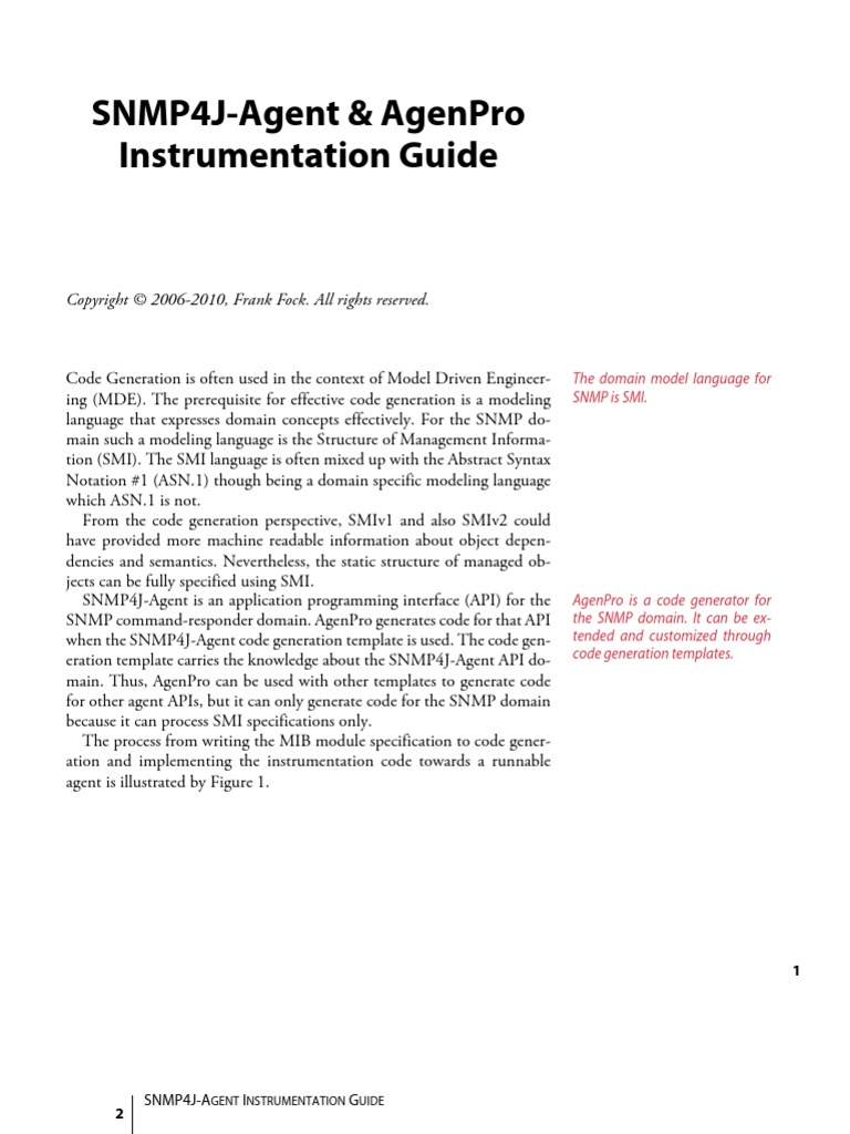 SNMP4J Agent 1.4 InstrumentationGuide | PDF