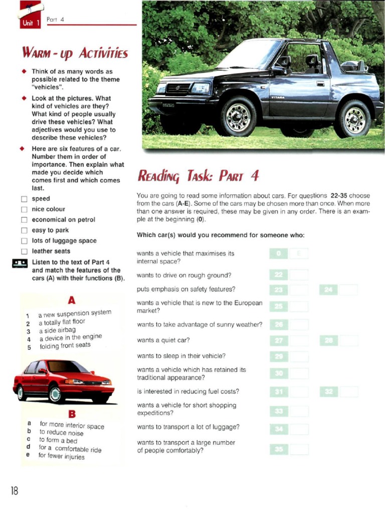 Unit 1 - Reading 4 - Best Cars of The Year | PDF