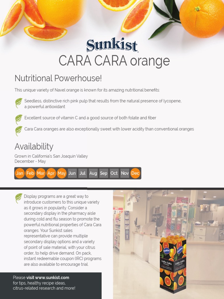Sunkist® Cara Cara Oranges | PDF | Orange (Fruit) | Digital Marketing
