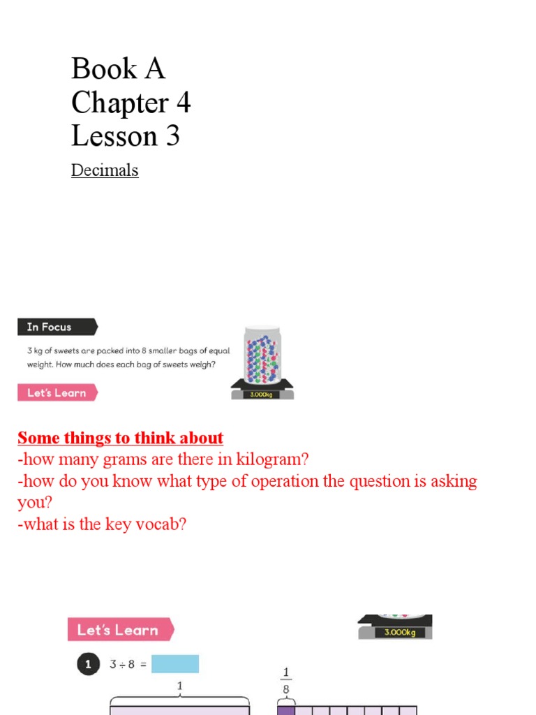 Chapter 4 - Lesson 3 | PDF